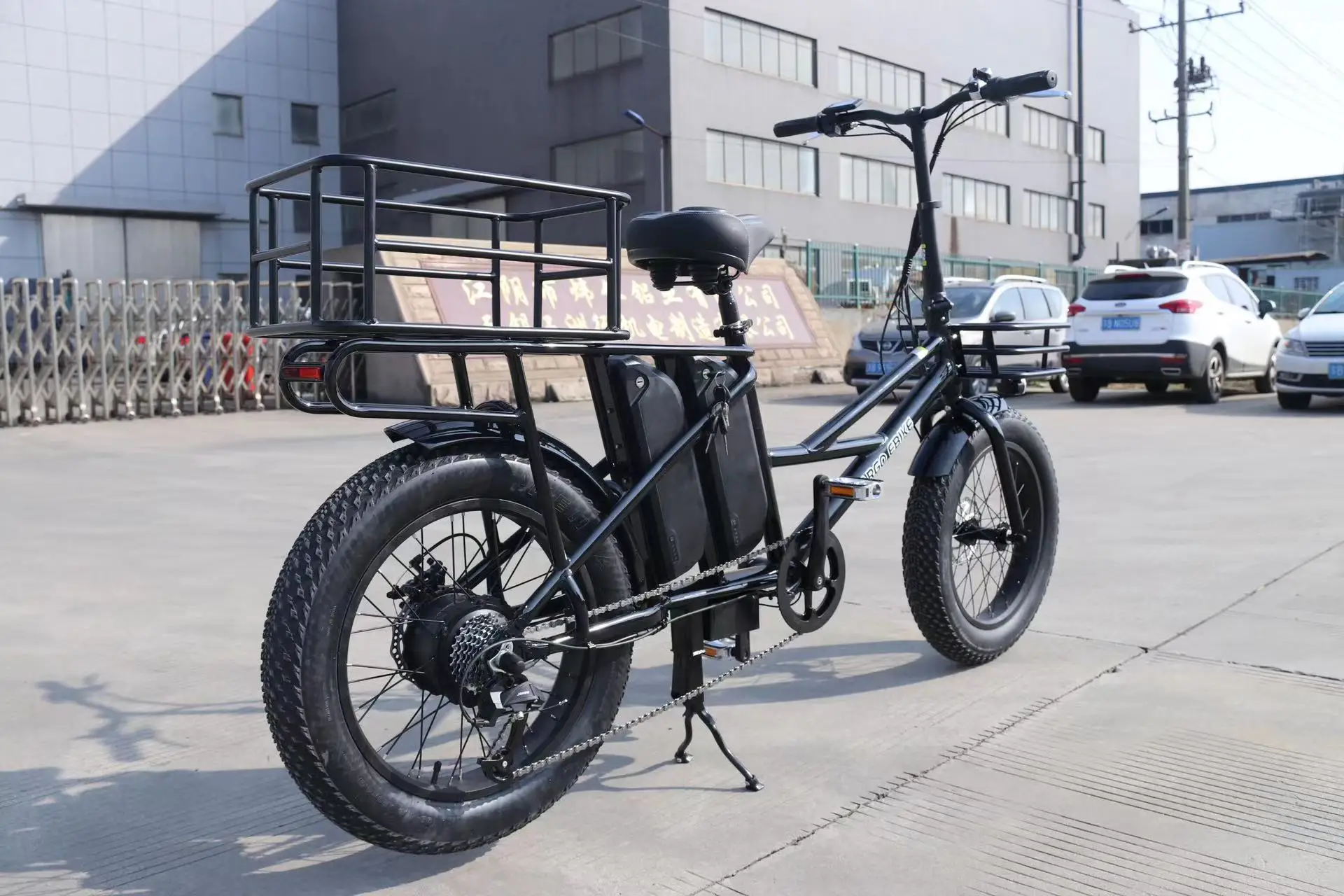 Wholesale Cargo Bike Bicicletta Eletrrica Donna Dual Battery Electric Ebike-cargo Family E Bike ...