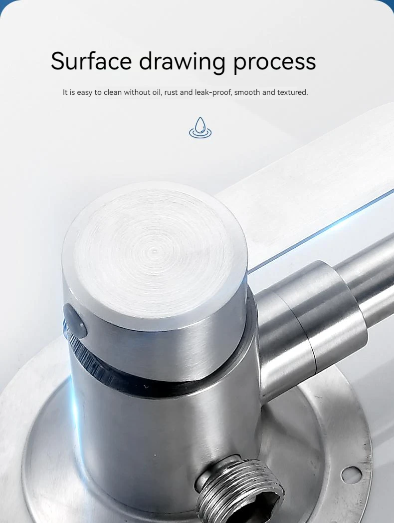 304 Stainless Steel Kitchen Mixer Water Faucet Hanging Wall Type Hidden ...