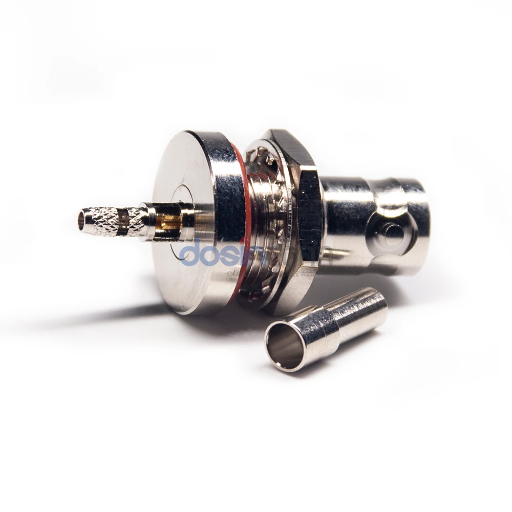 Waterproof Bnc Female Connector Crimping Bulkhead Rack 75ohm - Buy Bnc ...