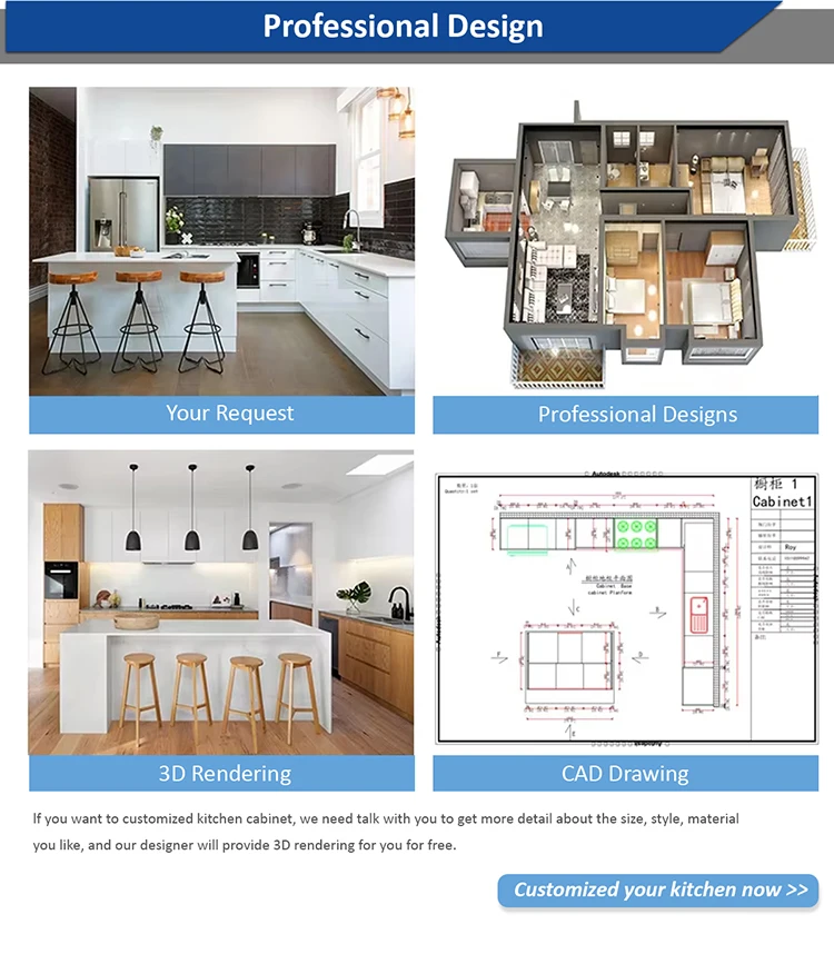 Custom Kitchen Cabinet Furniture Design - Modern Style
