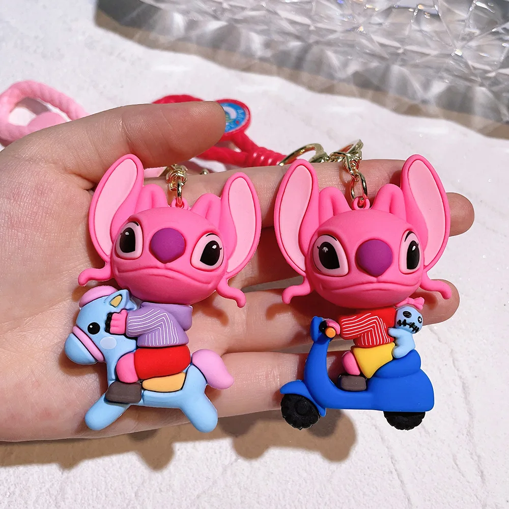Customized Lilo And Stitch Soft Touch Pvc Key Ring Chain Cartoon Anime ...