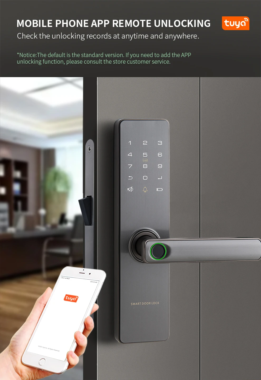 Aidmi Cheap Price Smart Door Lock Touch Keypad Biometric Fingerprint ...