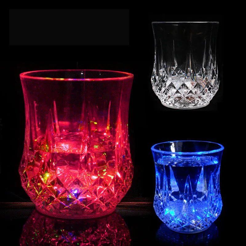 Factory Customized Luminous Glass Led Glowing Water Sensor Cold Light ...