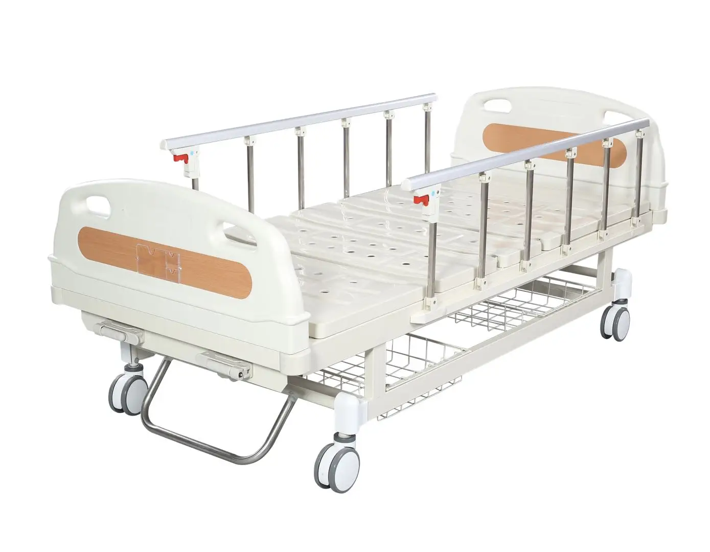 2 Function Hospital Bed Central Brake Wheels Two Function Medical Beds ...