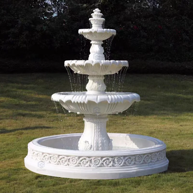 Rising Custom Marble Stone Fountains - Durable & Artistic