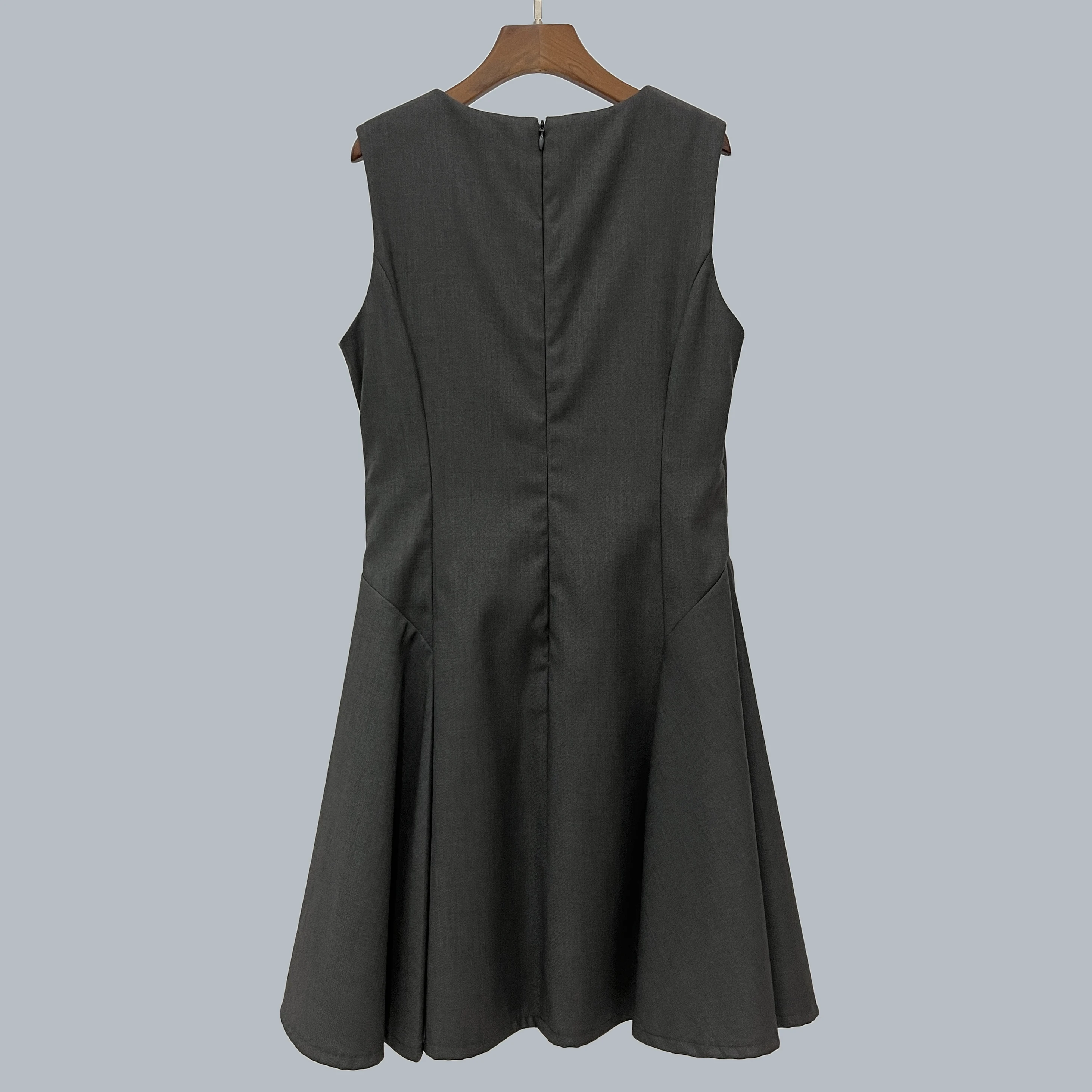 Custom School Pinafores Dress Uniform Gray Colour Dress For Middle ...