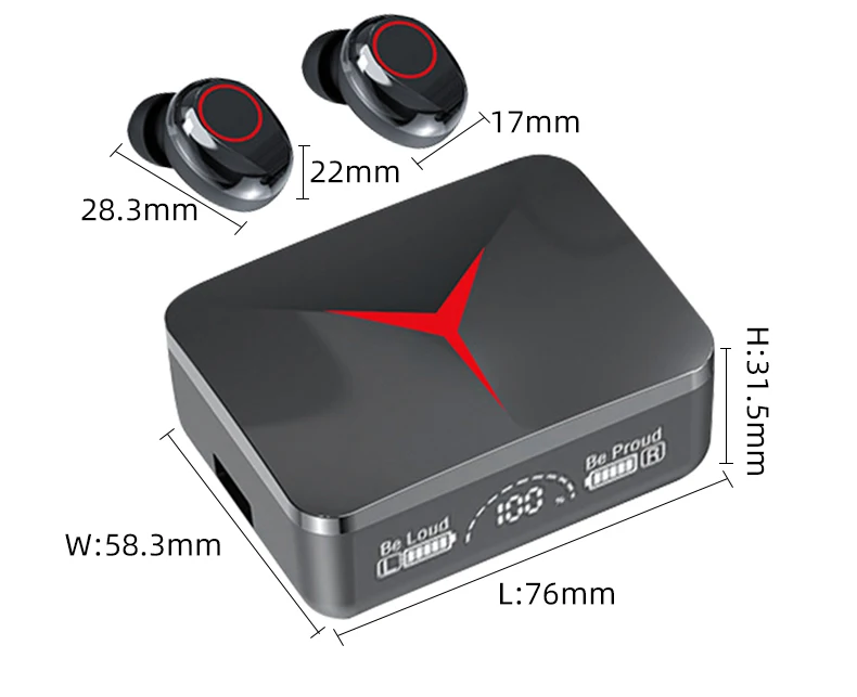 M90 Pro TWS Wireless Earbuds - Stereo Earbuds for Gaming