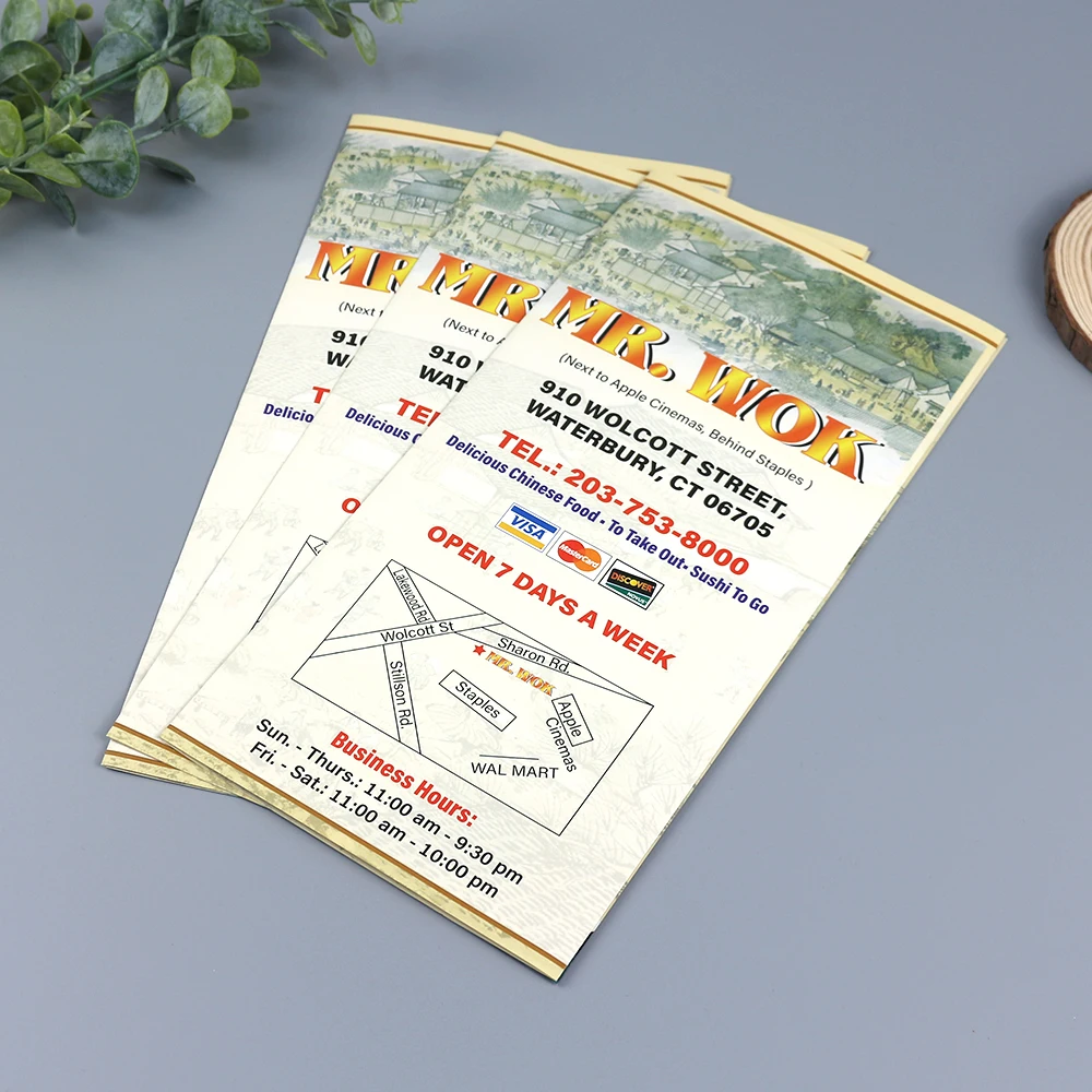 Custom Design Flyer & Brochure Printing Service With Sewing Binding ...