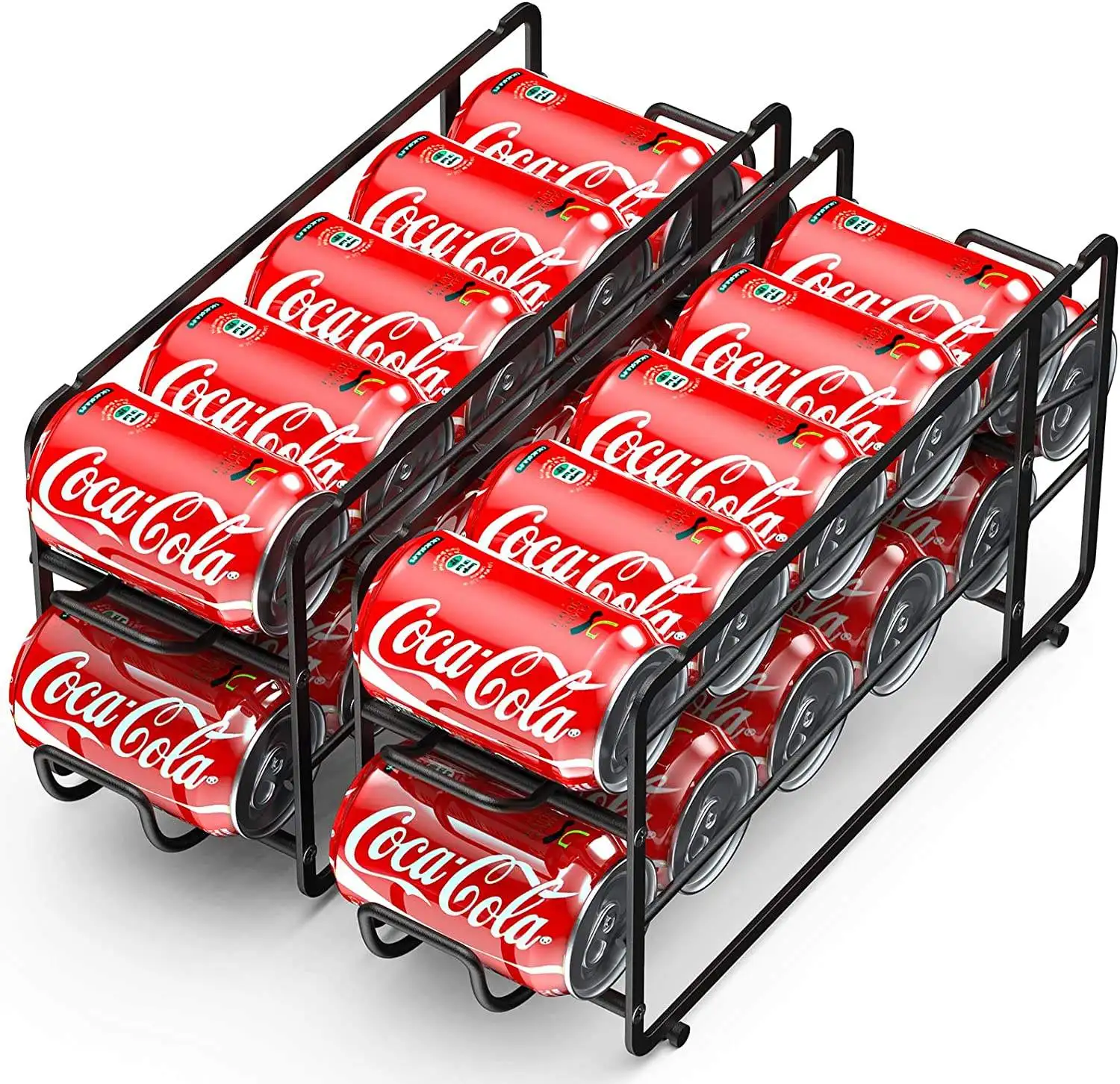Soda Can Organizer Stackable Beverage Soda Can Dispenser Organizer ...