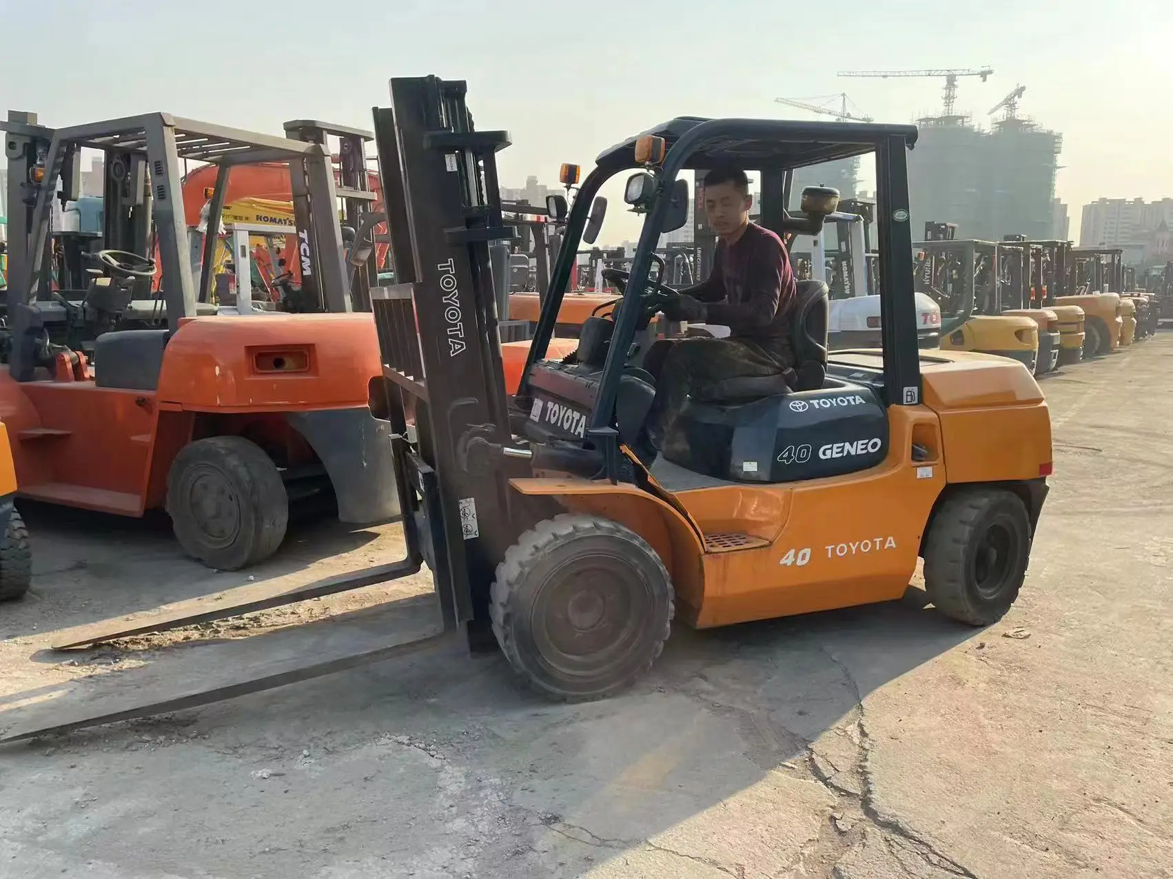 Used Toyota Fd50 Forklift 5ton Original Japan Used Forklift Truck 5 Ton ...