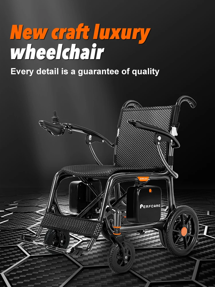 Handicap Motorized Powerful Electric Wheelchair Portable Foldable ...