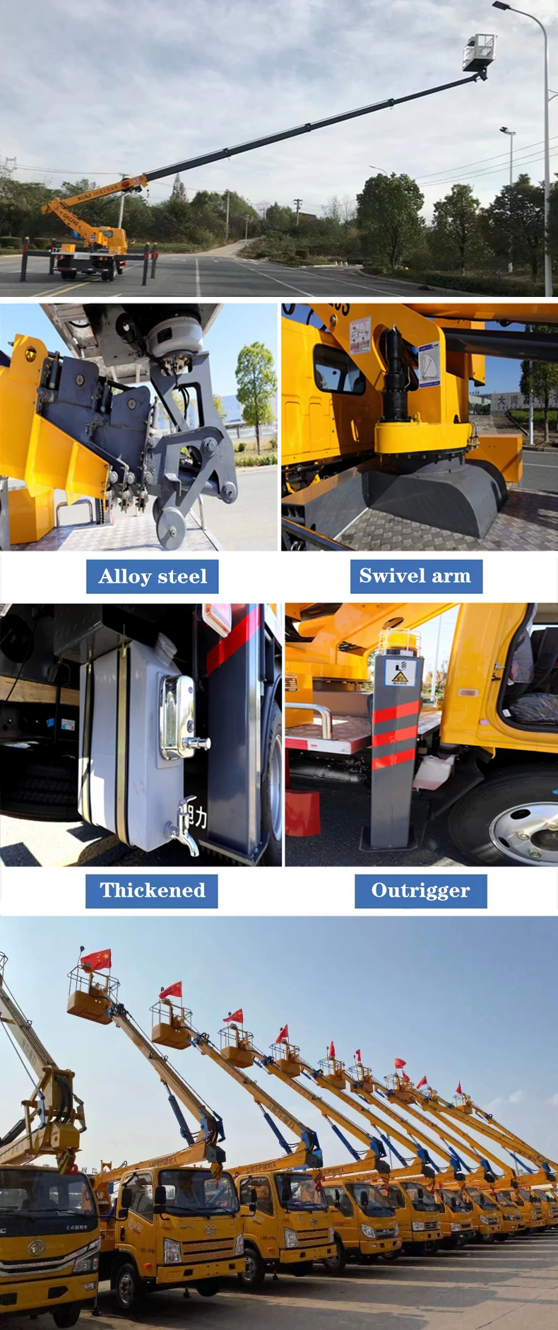 10-30M High Altitude Operation Truck Aerial Manlift Platform