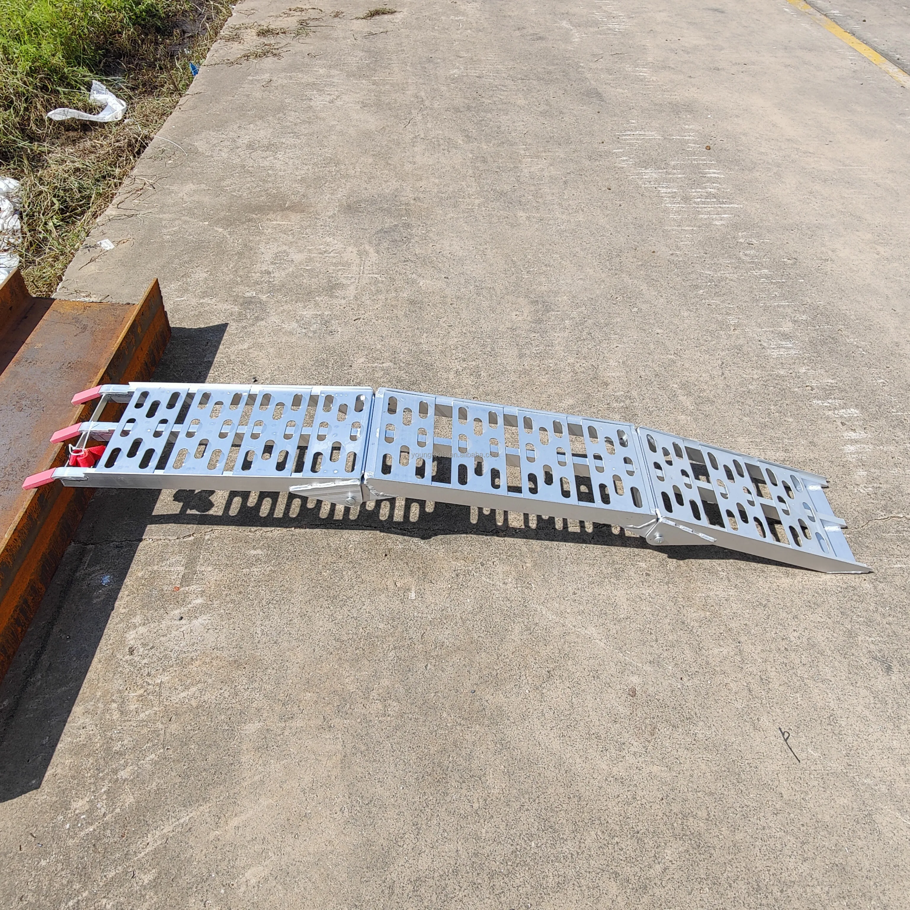 Heavy-duty Folding Aluminum Car And Motorcycle Atv Ramp Durable Loading ...
