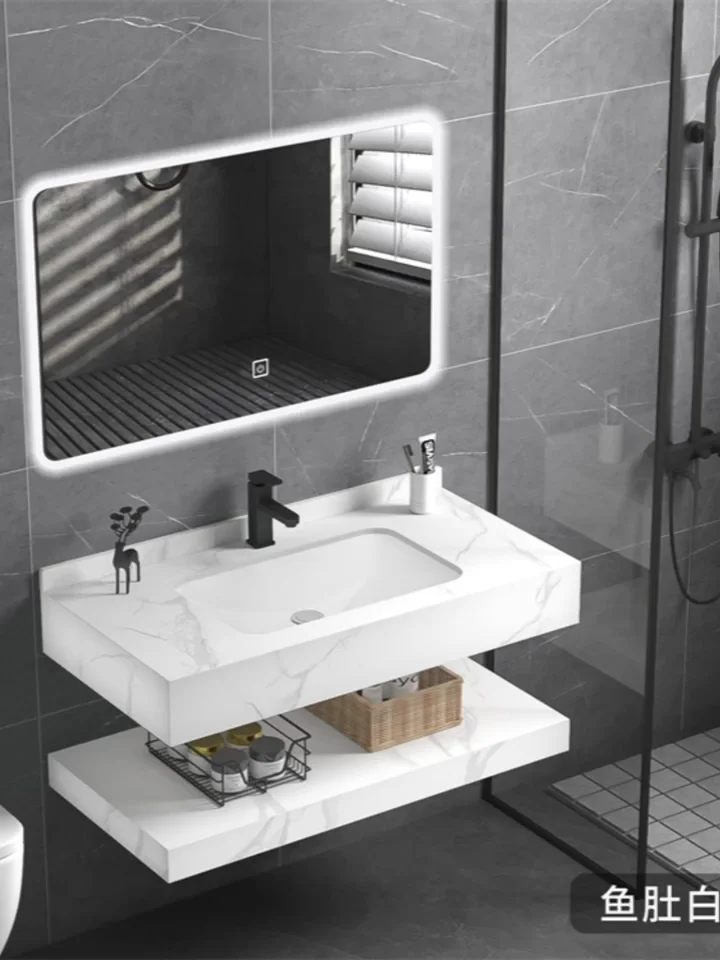 Middle East Market Rock Slab Basin Vanity Marble Cabinet Bathroom Rock ...