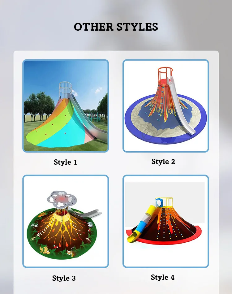 New Design Volcano Playground with Slide Volcano Inflatable Castle| Alibaba.com