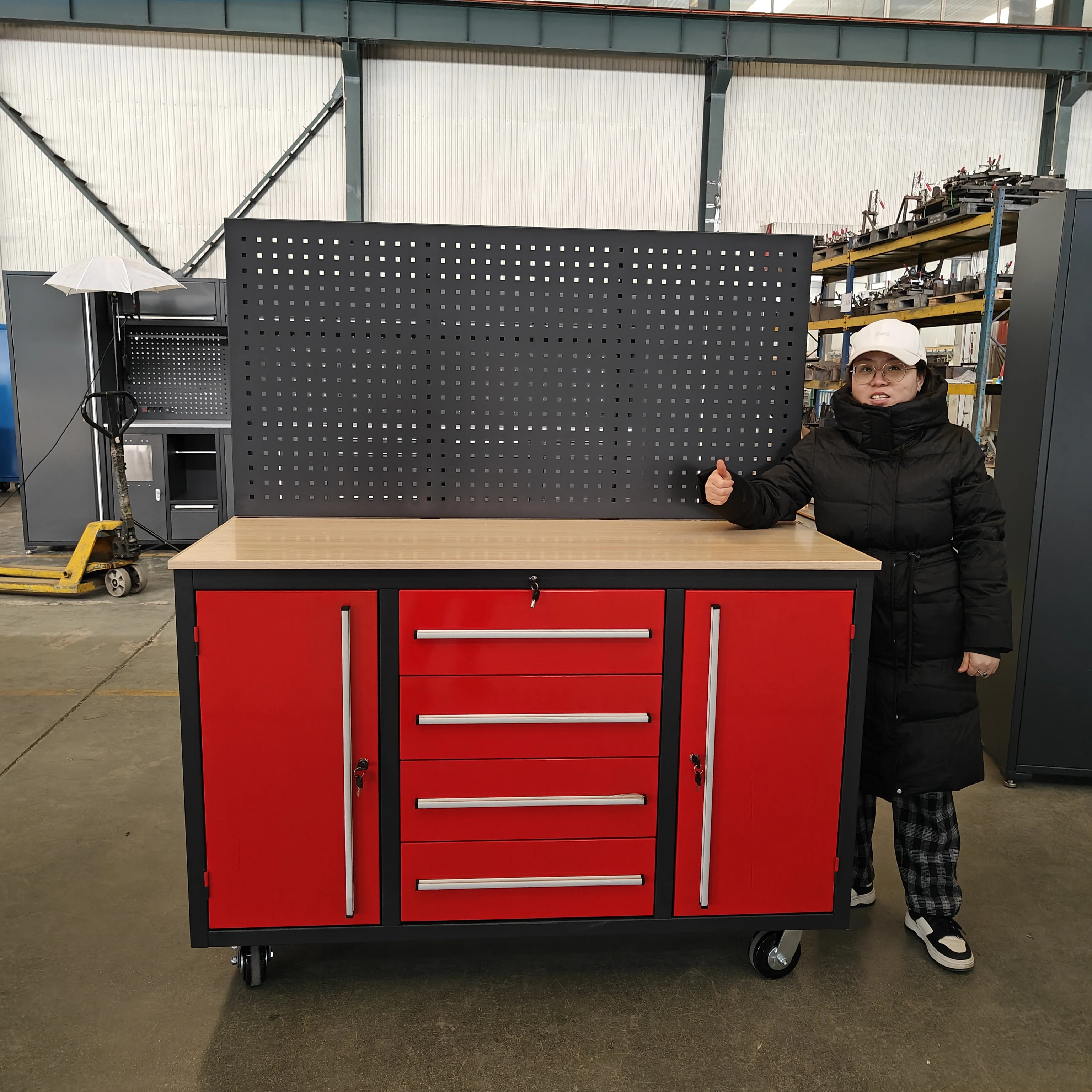 Heavy Duty Work Bench Industrial Metal Workshop Workbench Table For ...