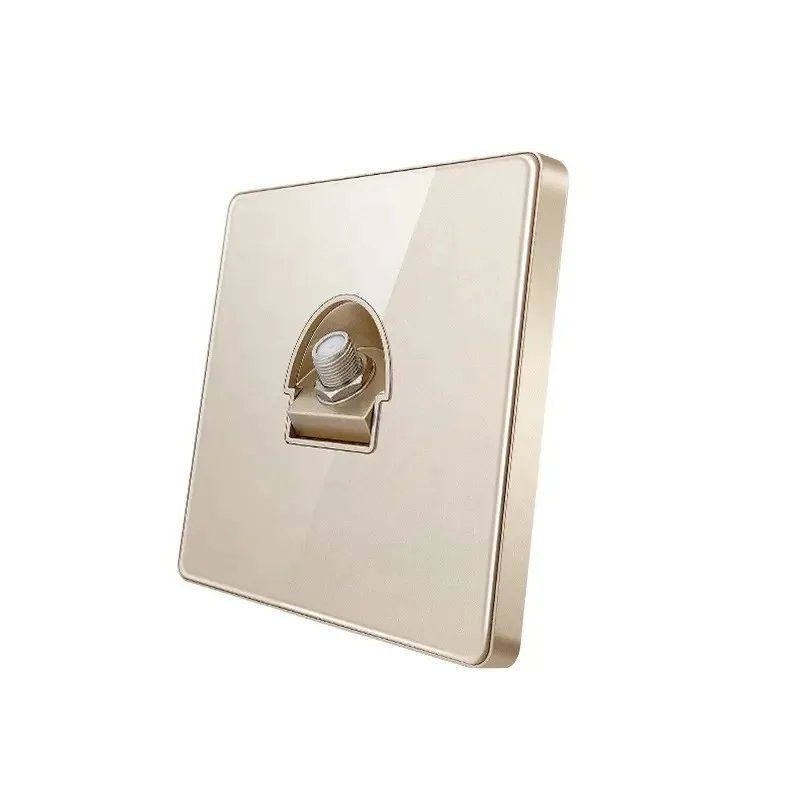 British Standard Gold Luxury Style Switch Electric Switches And Socket ...
