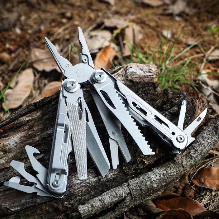 Ghk Outdoor Safety Locking 17 In 1 Foldable Multifunction Full Locking Pliers Multi Tool With ...