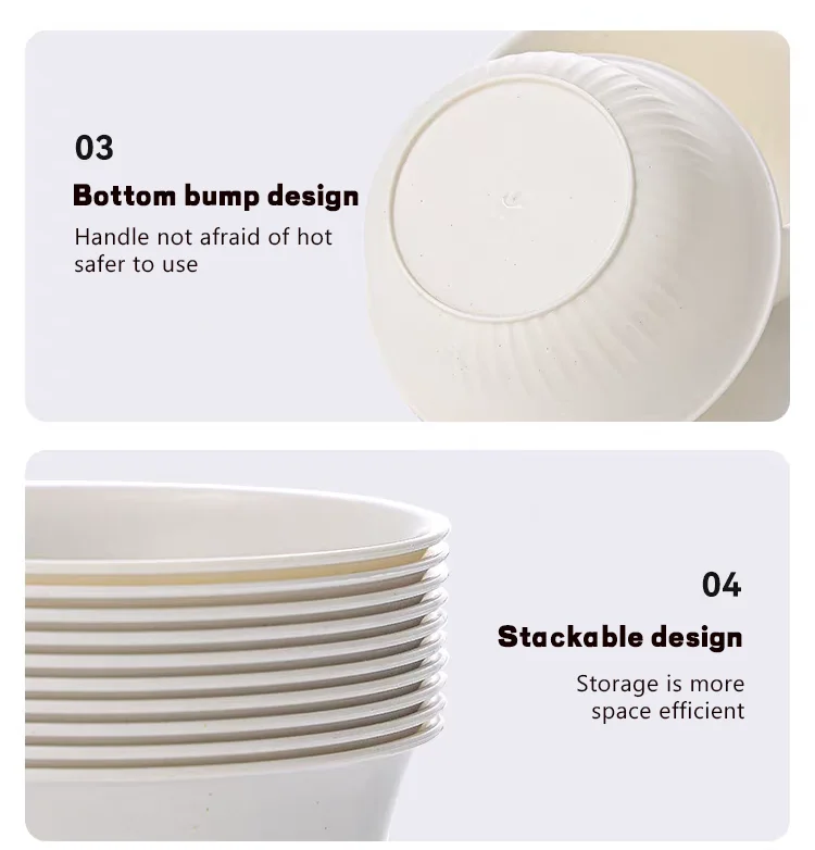 Hot Selling 10-Piece Disposable Eco-Friendly Rice Husk Tableware Set ...