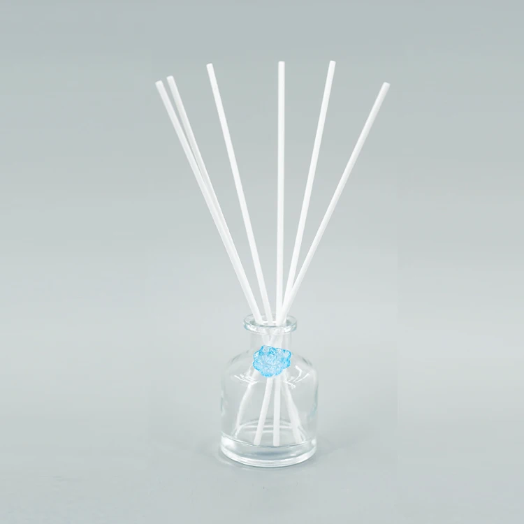 Luxury Fragrance Perfume Glass Amber Customized Square Shape Crystal Decorative Reed Diffuser ...