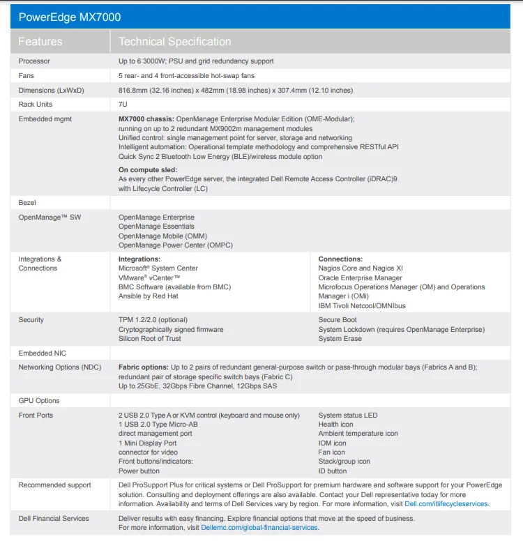 Poweredge Mx7000 Modular Chassis Server Chassis - Buy Dells Poweredge ...