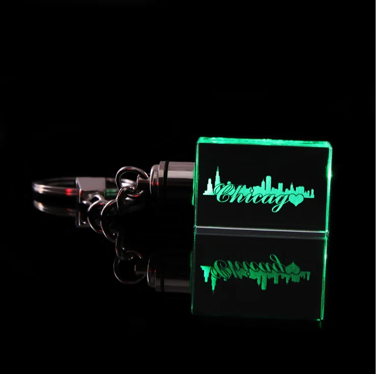 Hotsale Rectangle Shape Blank Crystal Keychain For 3d Laser Engraved ...