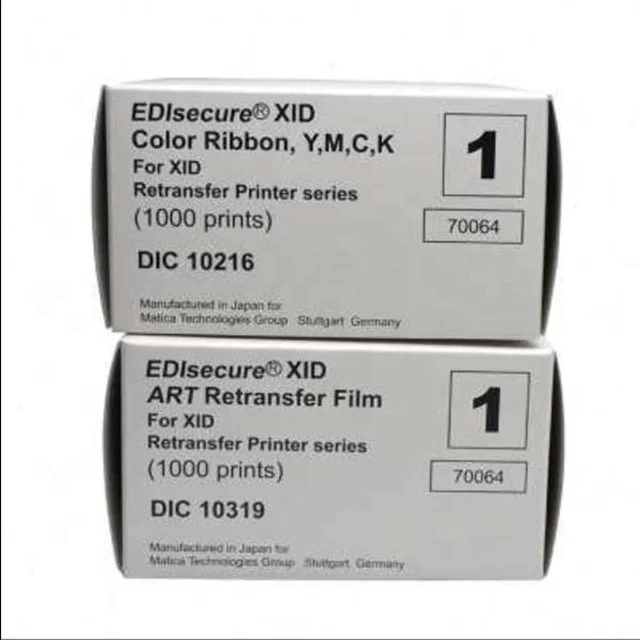 Matica Xid8300 Xid8600 Id Card Printers Ribbon Dic10216 Ymck Color ...