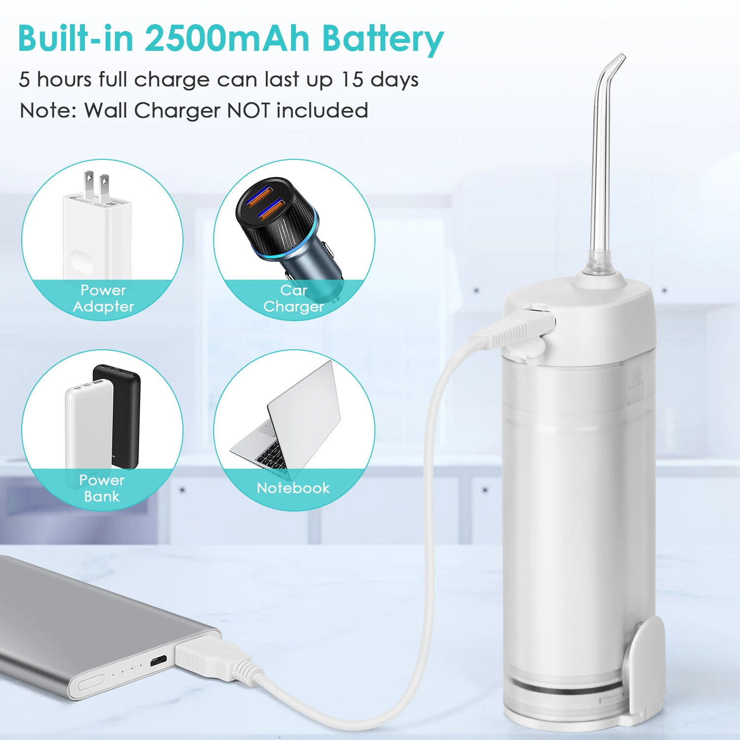 Reduce Bacteria Dental Care Water Flosser Protect Dental Oral Gum Tooth ...