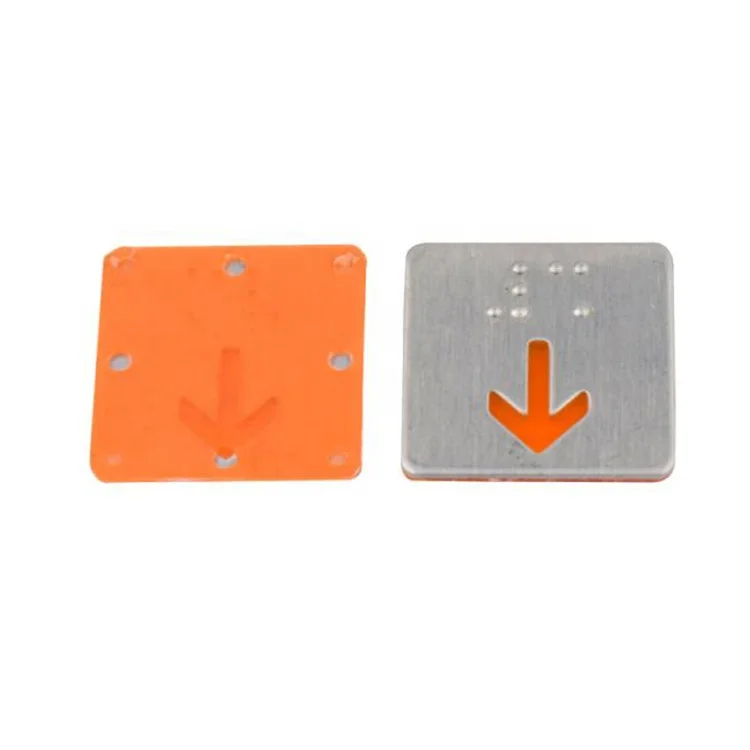 Factory Direct Elevator Push Button Plate Square Type 28*28mm for COP ...