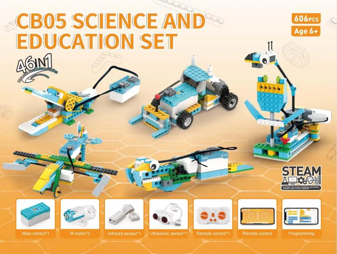 CB05 STEM Education Kit - DIY Robot Building Blocks