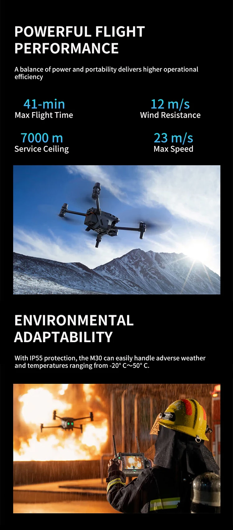 DJI M30 and M30T Drones - 4K HD Thermal Camera & Long Flight Time