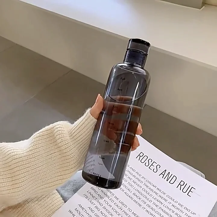 High Borosilicate Glass Water Bottle 500ml Heat Resistant Glass Flask ...