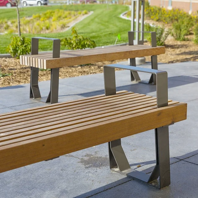 Outdoor Garden Park Patio Solid Wood WPC Bench by Haoyida