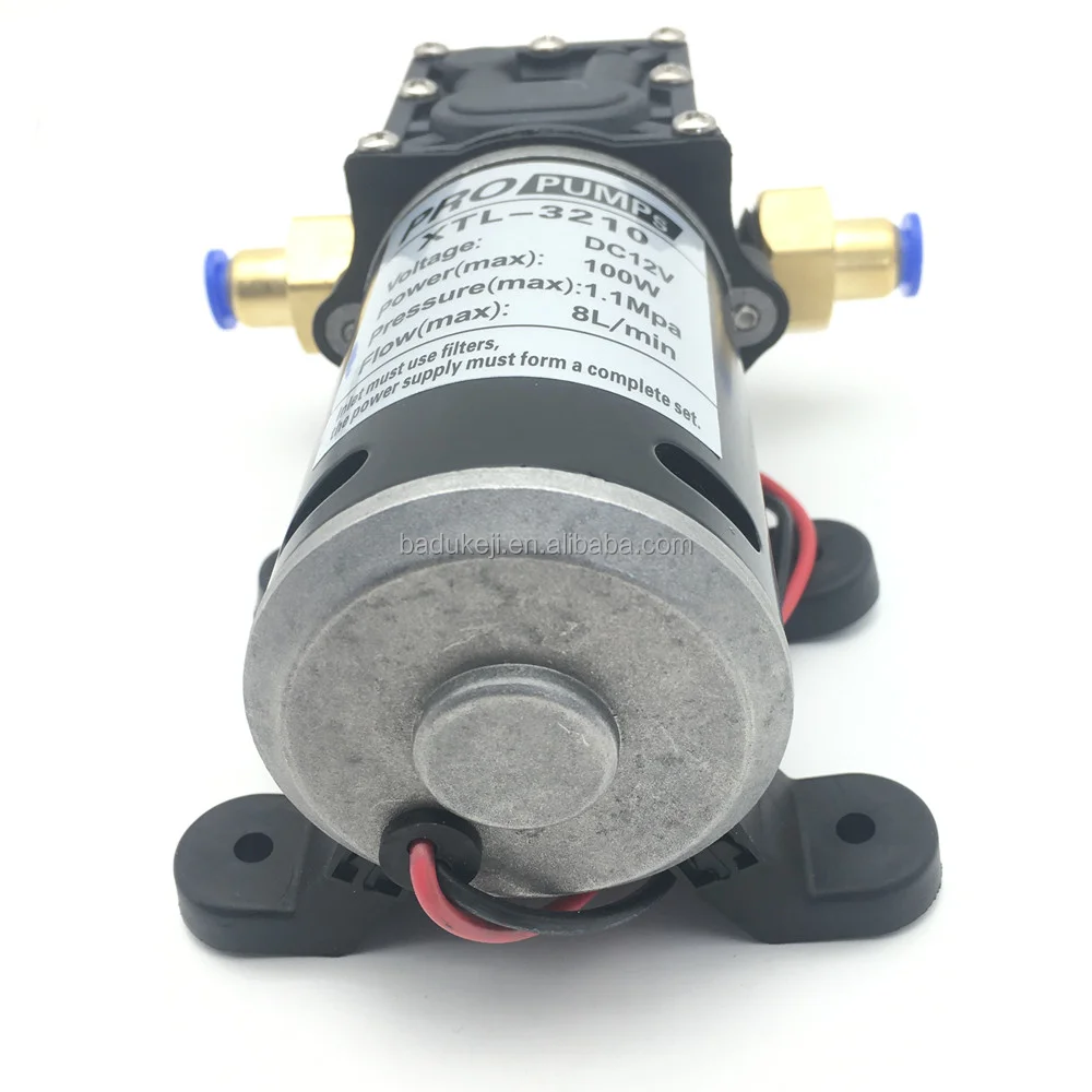 XTL-3210 12V 또는 24V 100W (8L 1.1Mpa) 브러시 DC 전기 다이어프램 펌프 물 펌프, 농업 스프레이 ...
