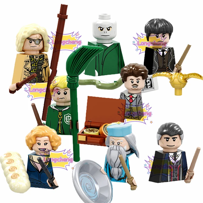 Draco Malfoy Dumbledore Lord Voldemort Harry Magic Mini Bricks Building ...