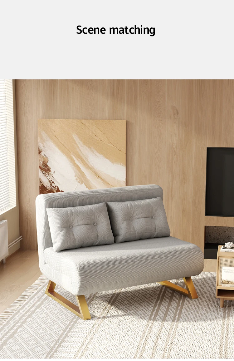 Nordic Light Luxury Sofa Chair - Dual-Use Folding Sofa Bed
