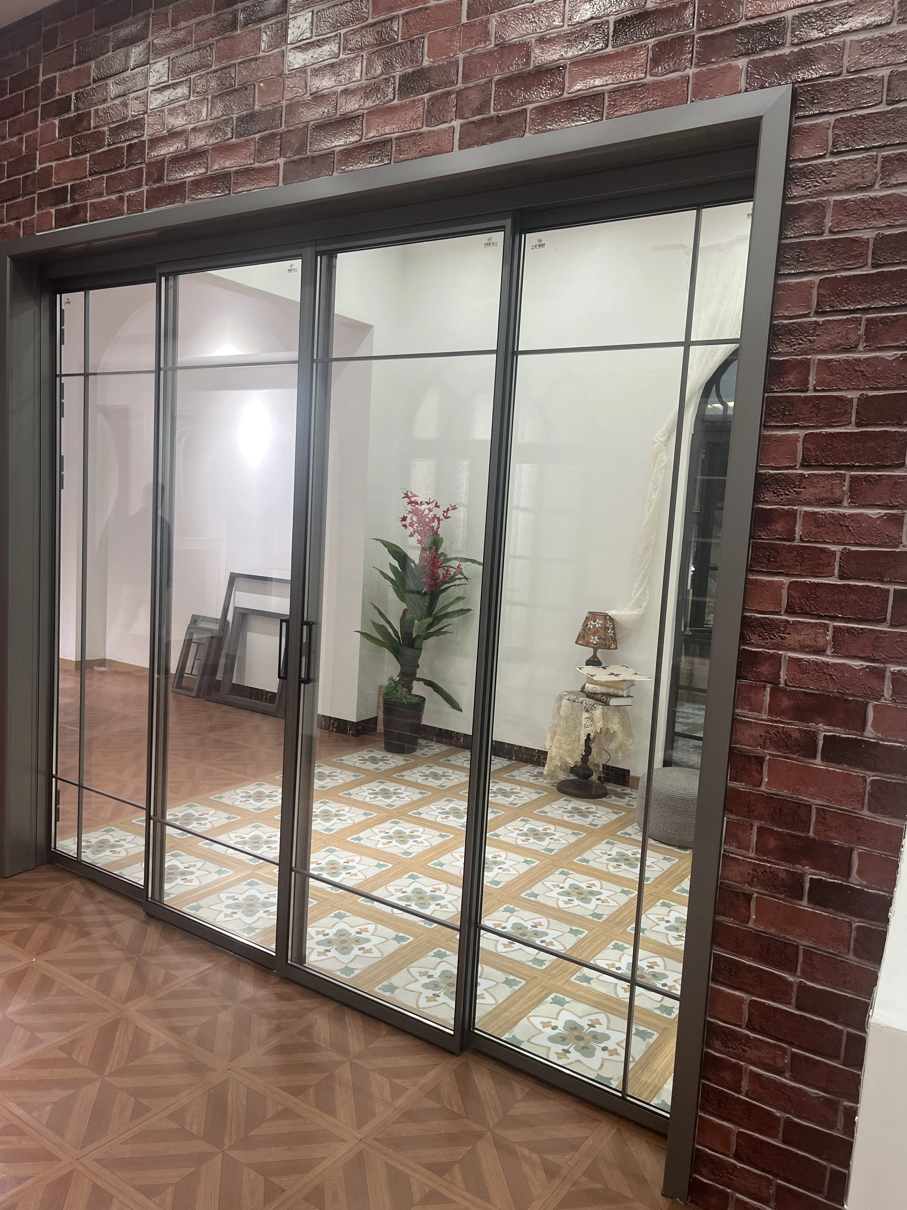 Modern Waterproof PT Glass Door Interior Security Swing Sliding Entry ...