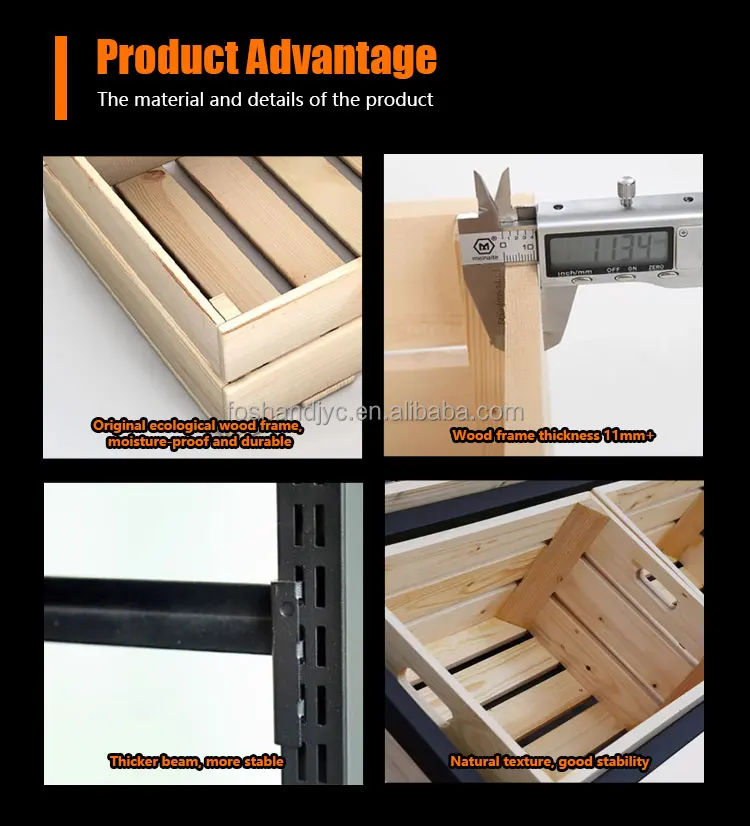Custom Wooden Display Gondola for Wine - Supermarket Rack
