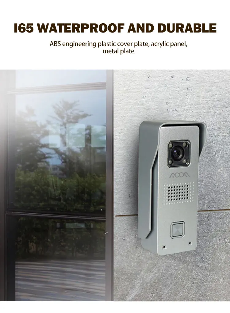 Metal Shell Video Intercom System Works With Commax System With Picture ...