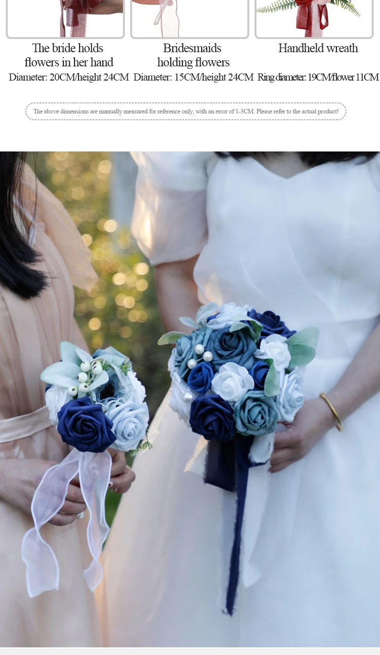 Customized Luxury Bridal Elegant Luxurious Bouquet Bridal Silk New Design Hand Hold Bouquet ...