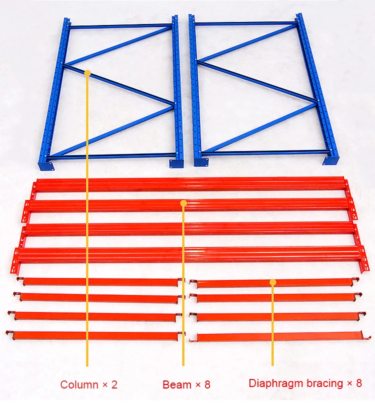 Warehouse Warehouse Large High Pallet Beam Multi-storey Storage Rack ...