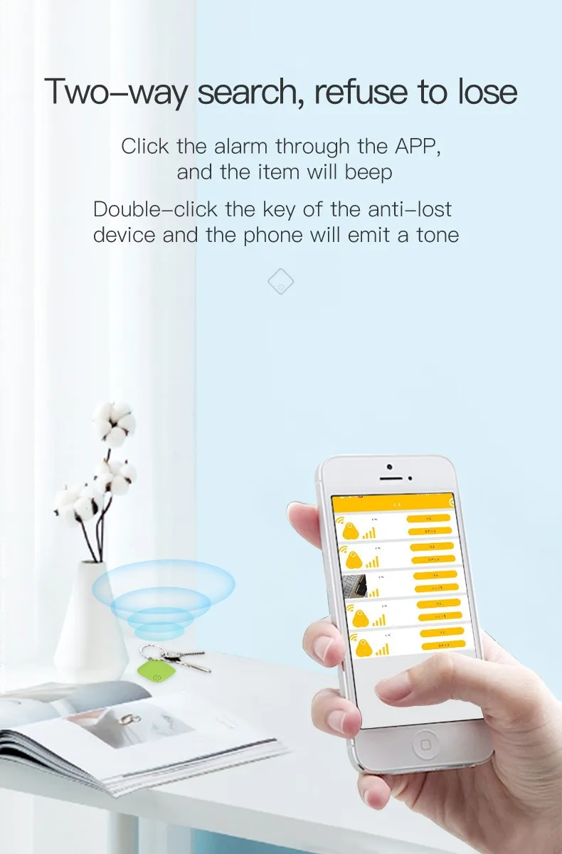 New Key Finder Blue Tooth Smart Mini Locator Mobile Tracking Device ...