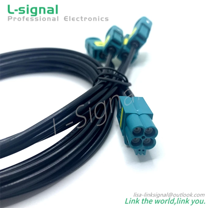 4pin Mini Fakra HFM Z Connector to Female Fakra Z Cable