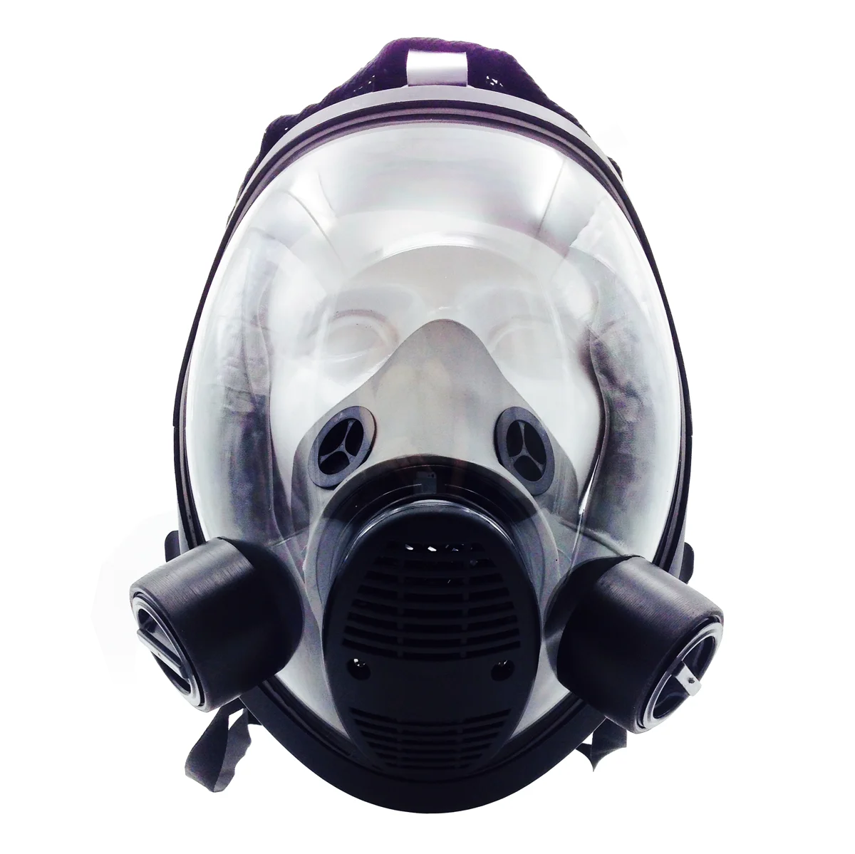 Spherical Full-Face Mask Silicone Safety Gas Mask for Firefighting