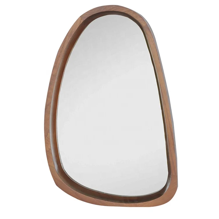 Oval Shape Solid Wood Frame Wall Mirrors Home Decor Modern Mirrors ...