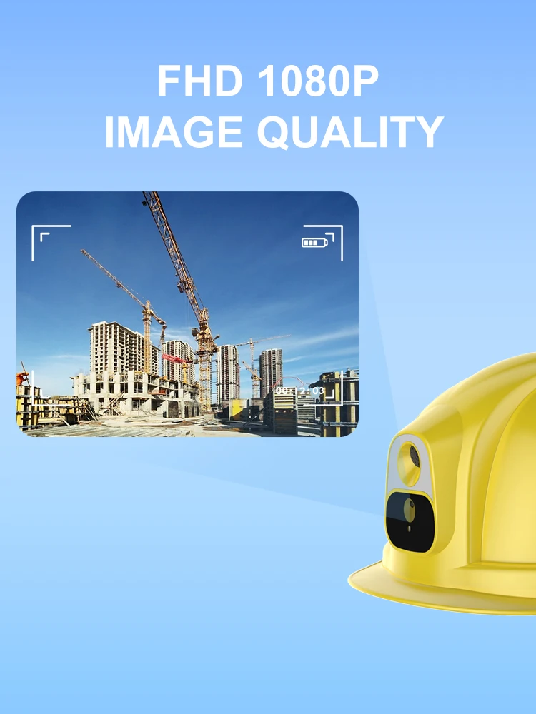 Construction Site Safety Equipment 4g Safety Helmet Camera Safety ...