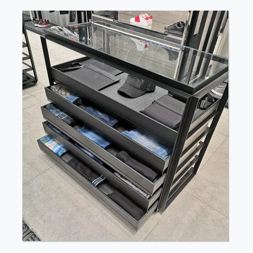 Glass Display Showcase for Clothing Accessory, Customized Glass Counter ...