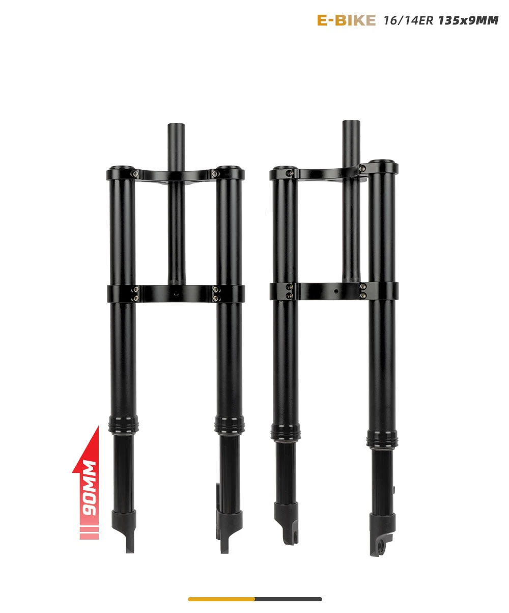 Ebike Scooter Snow Bike 14inch 16inch Spring Oil Air 135mm Quick ...