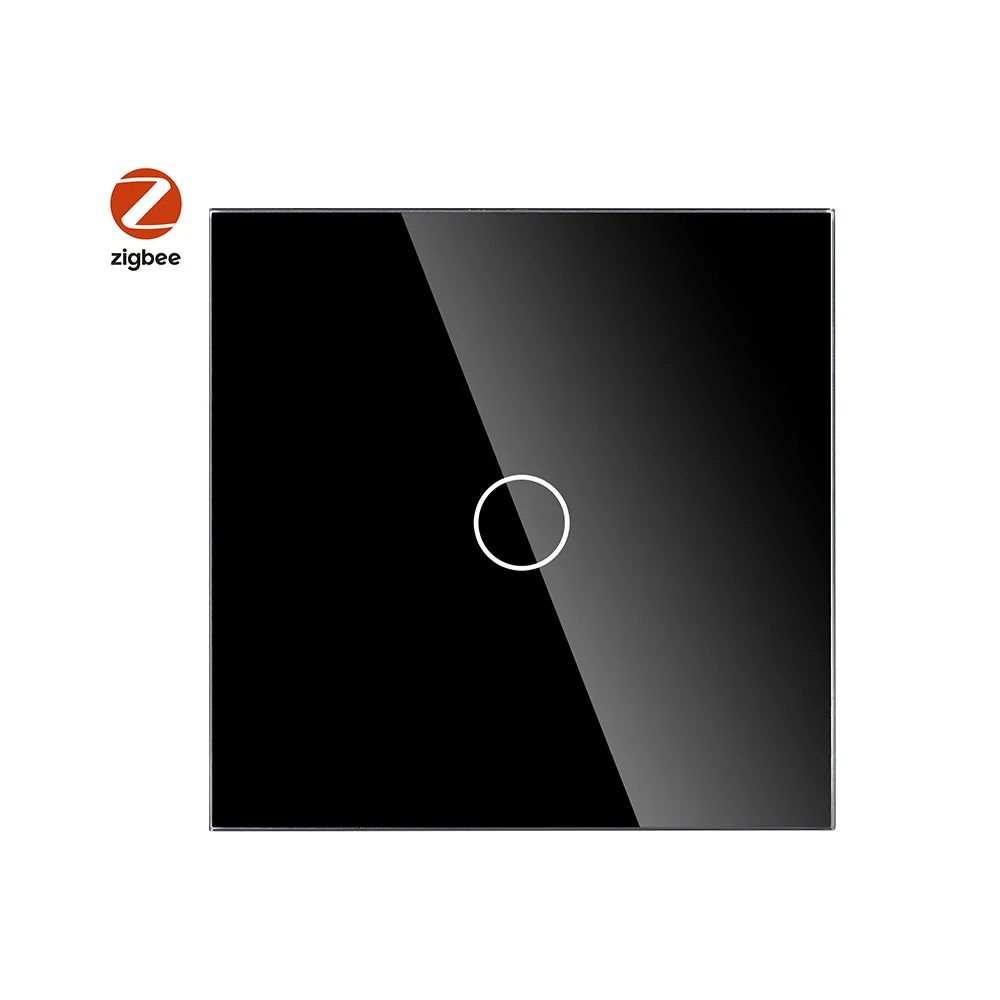 Smart Zigbee Wall Touch 1/2/3/4 Gang 2 Way EU Standard 86*86mm Tempered ...