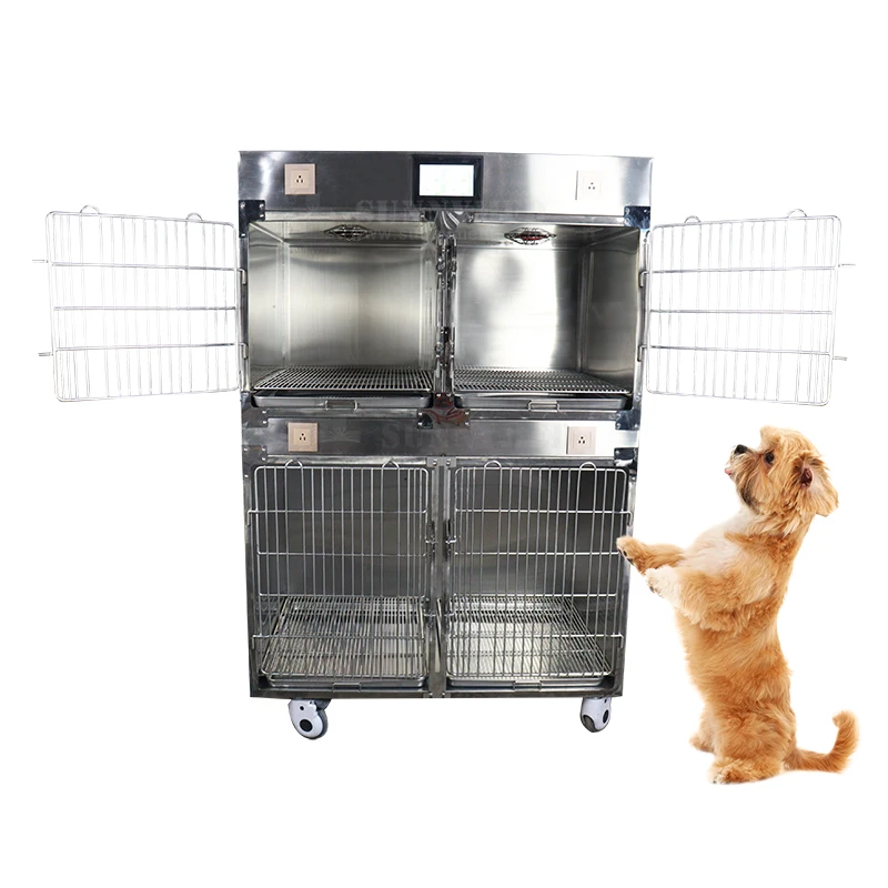 Sy-w020 Vet Stainless Steel Cat Dog Pet Animal Cages Veterinary ...